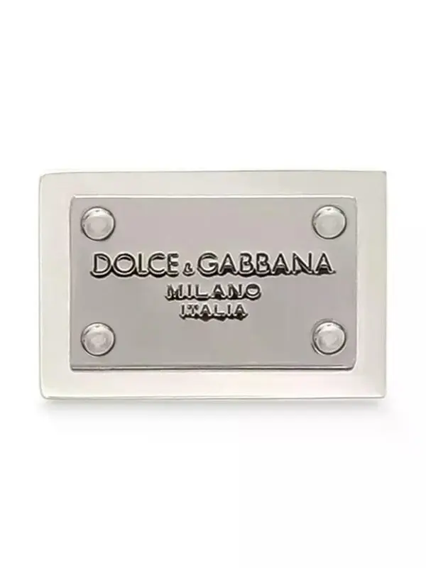 Dolce & Gabbana Logo-engraved Pin - Silver