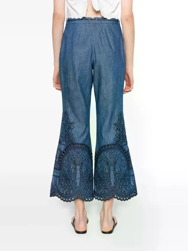 Zimmermann Coco Embroidered Trousers