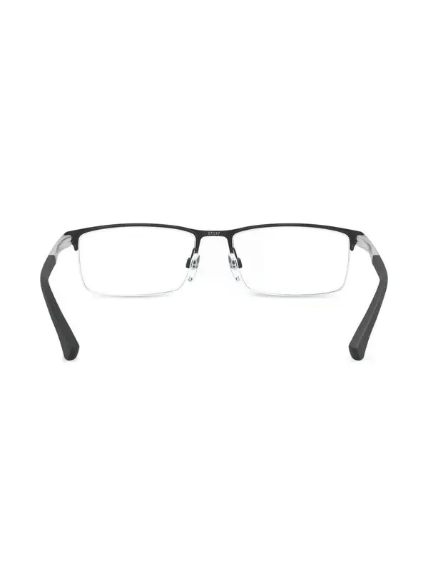 Emporio Armani Rectangle-frame Glasses - Black