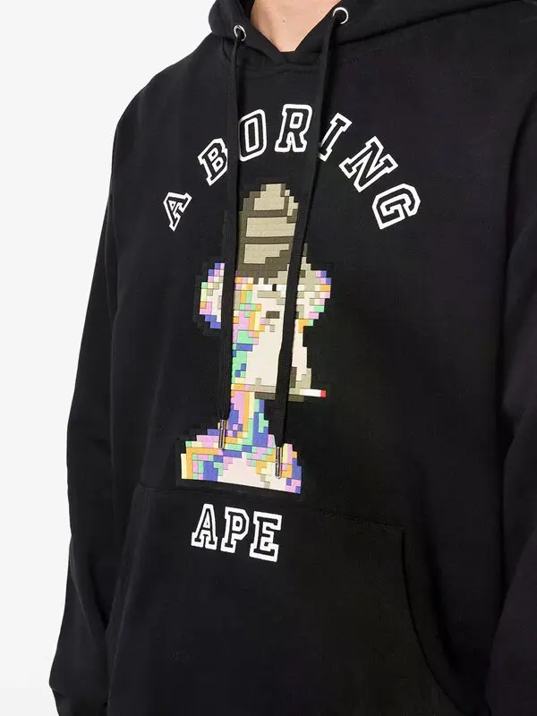 MOSTLY HEARD RARELY SEEN 8-BIT Boring Ape Graphic Print Hoodie