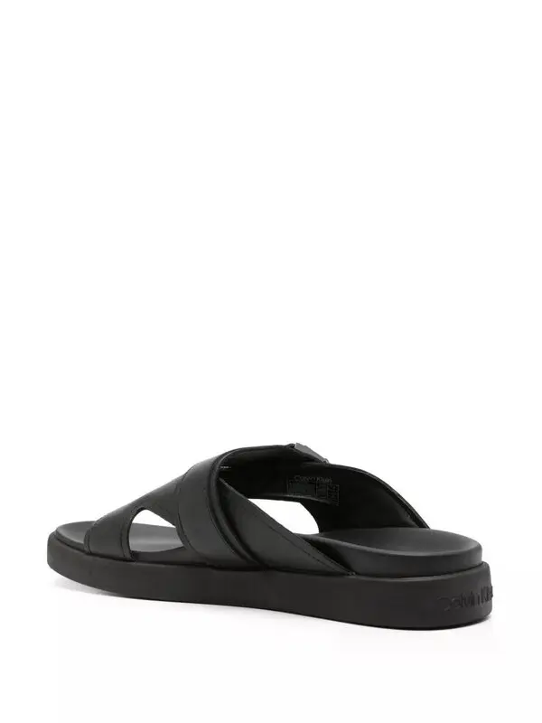Calvin Klein Iconic Logo-buckle Slides