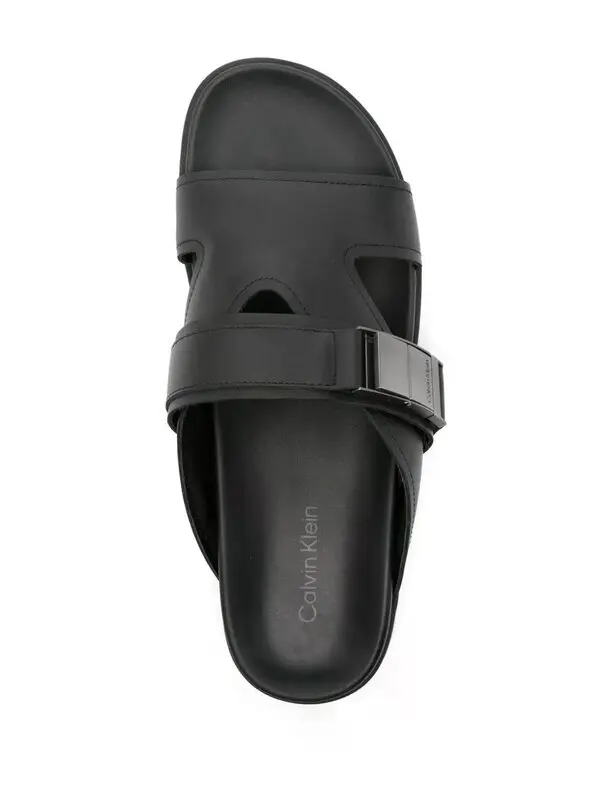 Calvin Klein Iconic Logo-buckle Slides