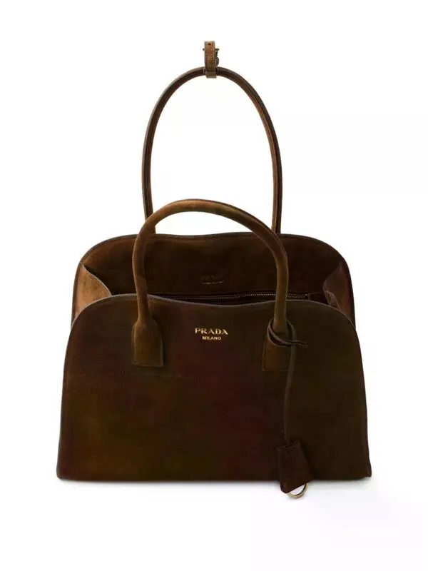 Prada Medium Suede Tote Bag