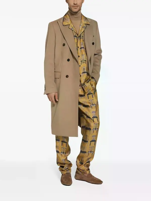 Dolce & Gabbana Graphic-print Silk Lounge Trousers