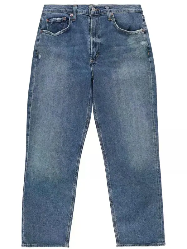 AGOLDE Kye Cropped Straight-leg Stretch Jeans