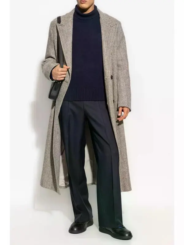 AMI Paris Virgin Wool Tailored Trousers