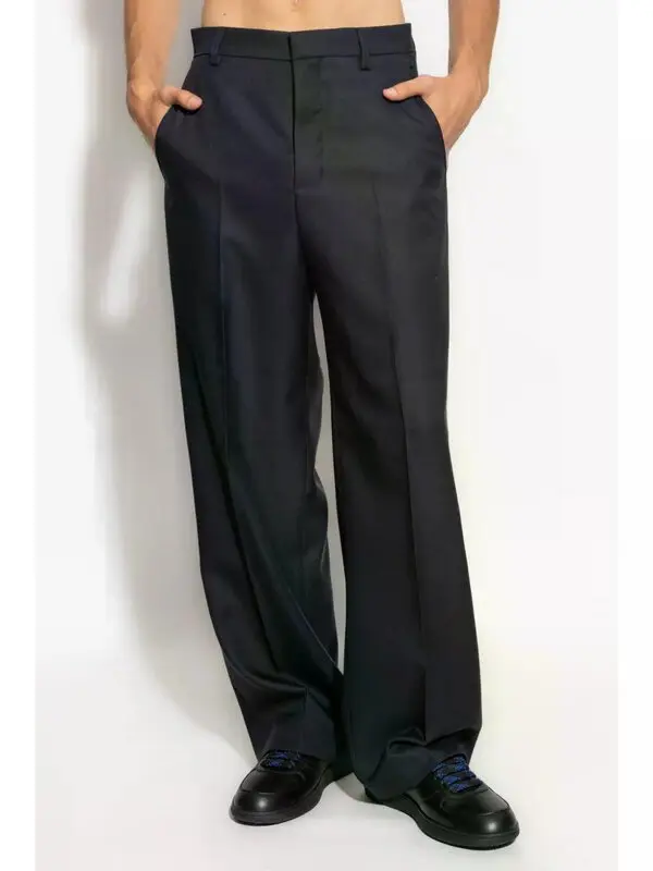 AMI Paris Virgin Wool Tailored Trousers