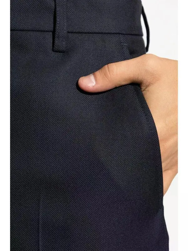 AMI Paris Virgin Wool Tailored Trousers