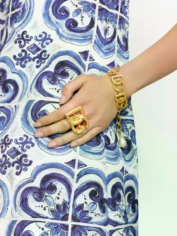 Dolce & Gabbana Dg Logo-plaque Ring