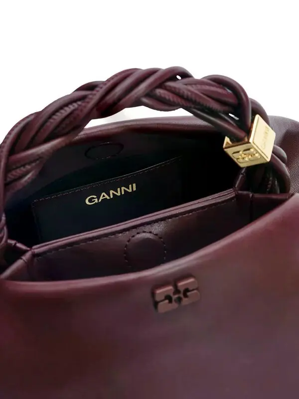 GANNI Small Crossbody Bag With Twisted Handle - Red