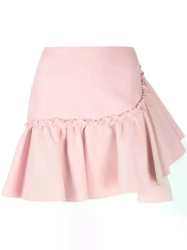 MSGM Ruffled-trim High-waisted Miniskirt