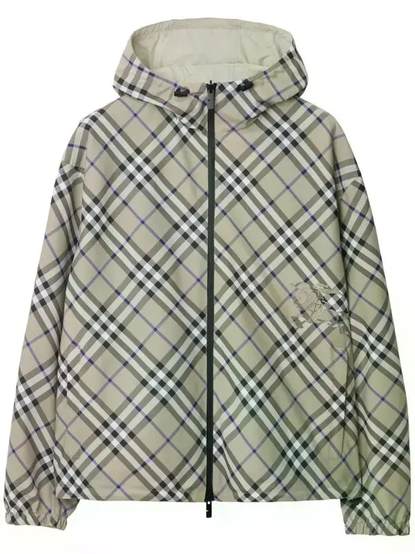 Burberry Checked Reversible Hooded Jacket