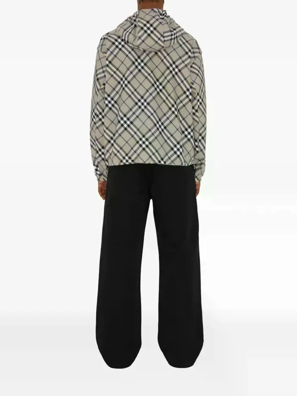 Burberry Checked Reversible Hooded Jacket