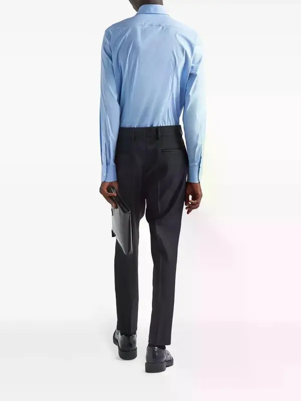 Prada Classic-collar Stretch Shirt