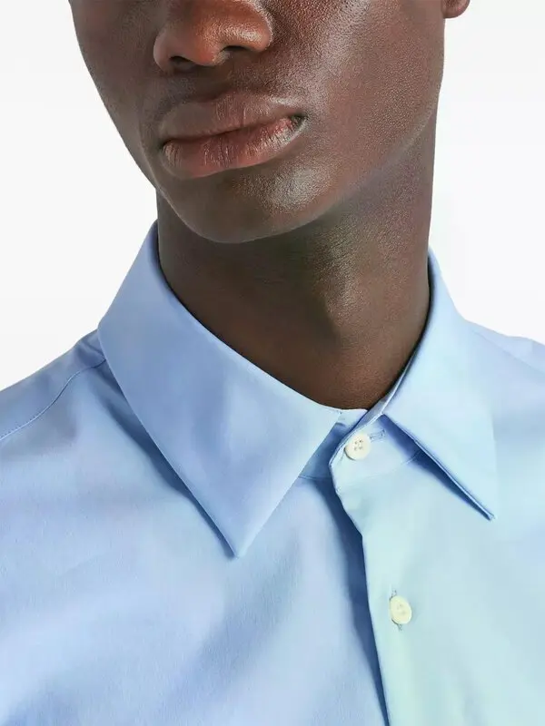 Prada Classic-collar Stretch Shirt