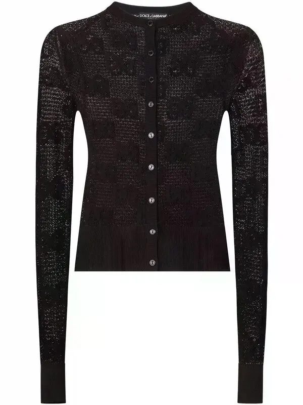 Dolce & Gabbana Lace-stitch Cardigan - Black
