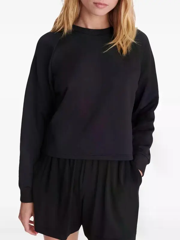 ERES Embroidered Cotton-blend Sweatshirt - Black
