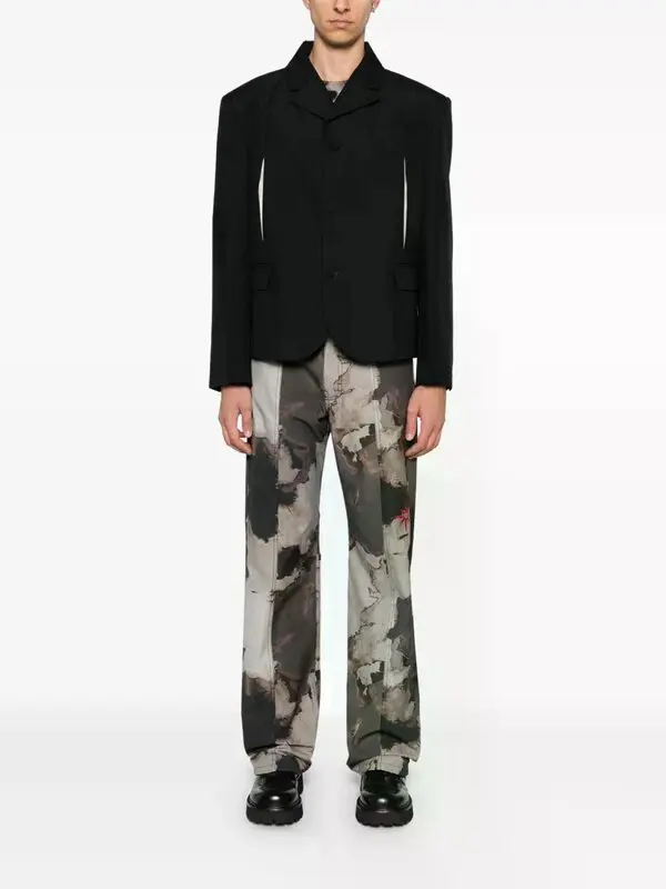 KUSIKOHC Burn Print Trousers