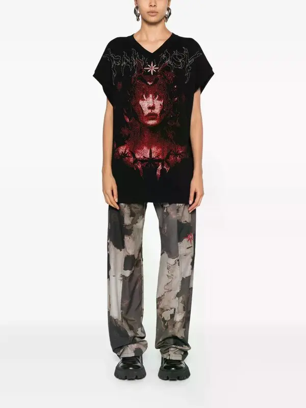 KUSIKOHC Burn Print Trousers