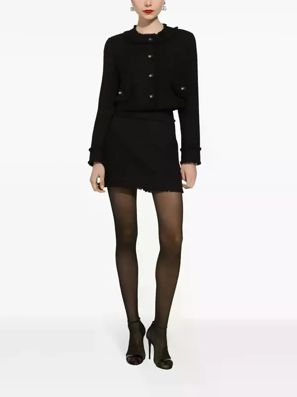 Dolce & Gabbana Cropped Tweed Jacket