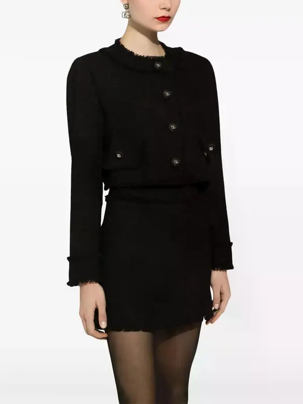 Dolce & Gabbana Cropped Tweed Jacket