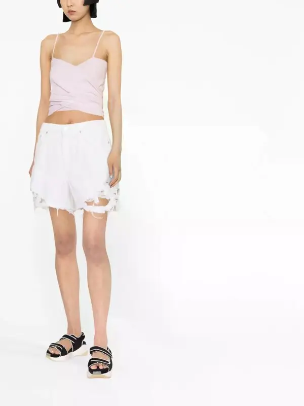 Stella McCartney Distressed Denim Shorts