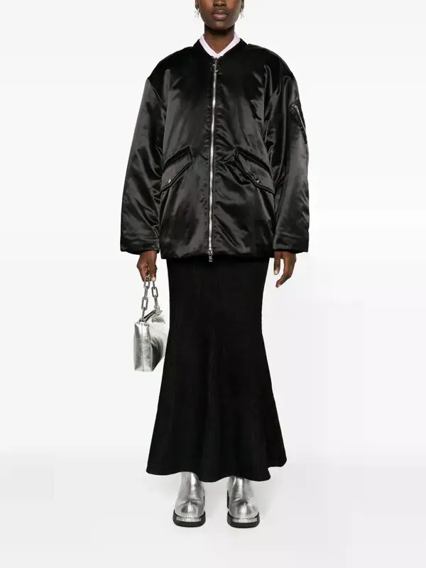 STAND STUDIO Prim Satin Bomber Jacket