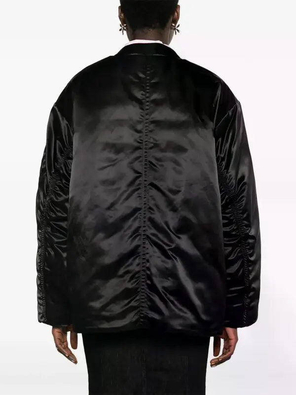 STAND STUDIO Prim Satin Bomber Jacket