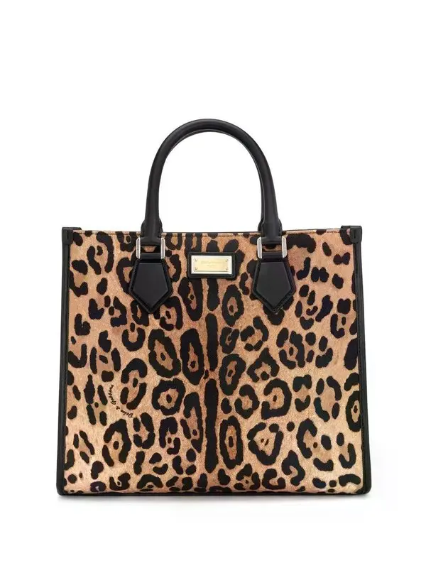 Dolce & Gabbana Leopard-print Tote Bag - Brown