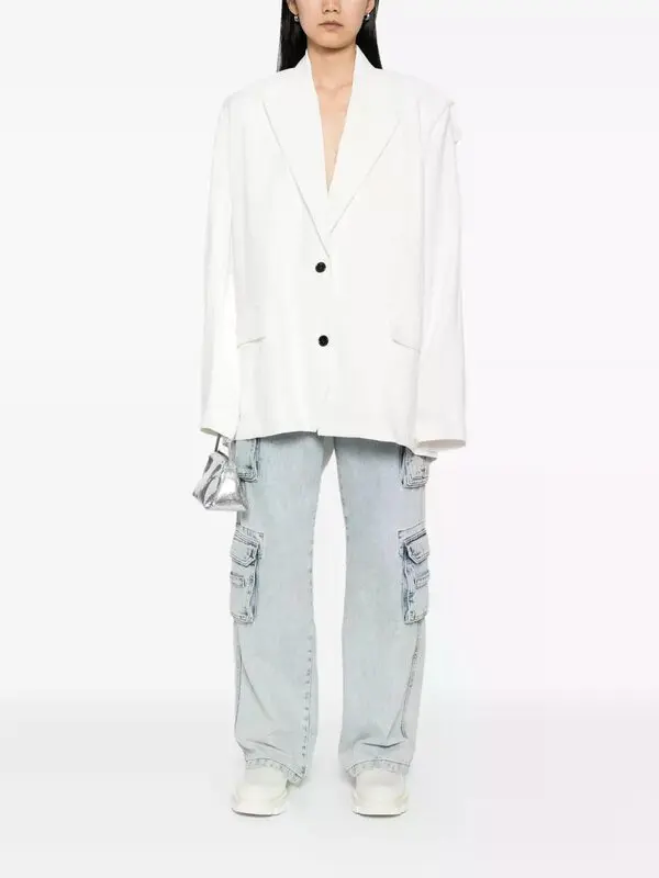 PUSHBUTTON Squared-back Single-breasted Blazer