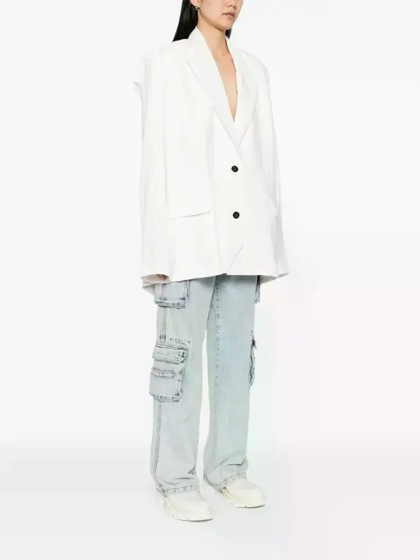 PUSHBUTTON Squared-back Single-breasted Blazer