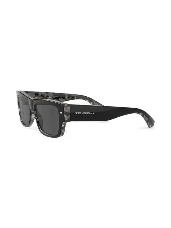 Dolce & Gabbana Lusso Sartoriale Rectangle-frame Sunglasses