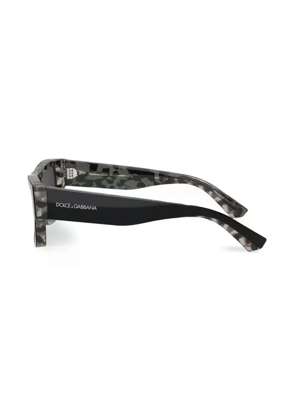 Dolce & Gabbana Lusso Sartoriale Rectangle-frame Sunglasses
