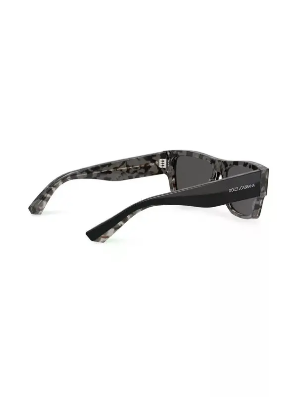 Dolce & Gabbana Lusso Sartoriale Rectangle-frame Sunglasses