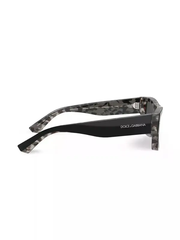 Dolce & Gabbana Lusso Sartoriale Rectangle-frame Sunglasses