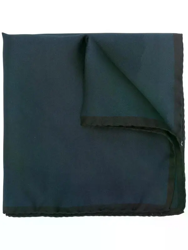 Dolce & Gabbana Crown-motif Silk Pocket Square - Blue