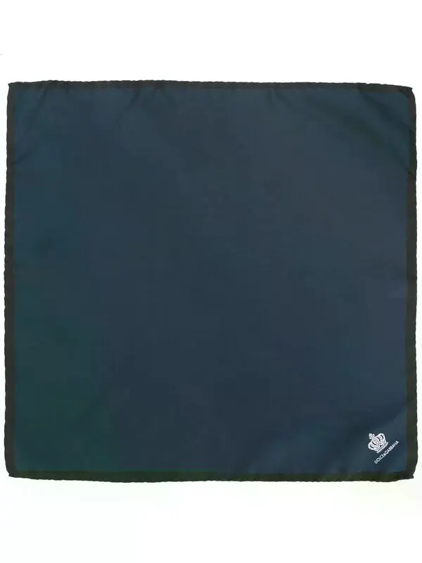 Dolce & Gabbana Crown-motif Silk Pocket Square