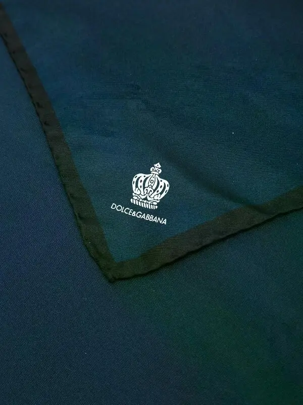 Dolce & Gabbana Crown-motif Silk Pocket Square