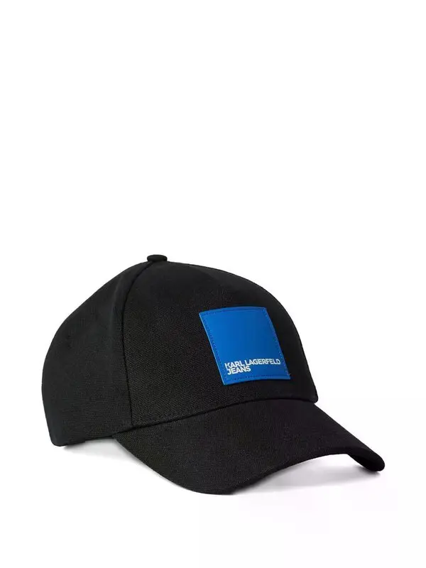 Karl Lagerfeld Logo-patch Baseball Cap - Black