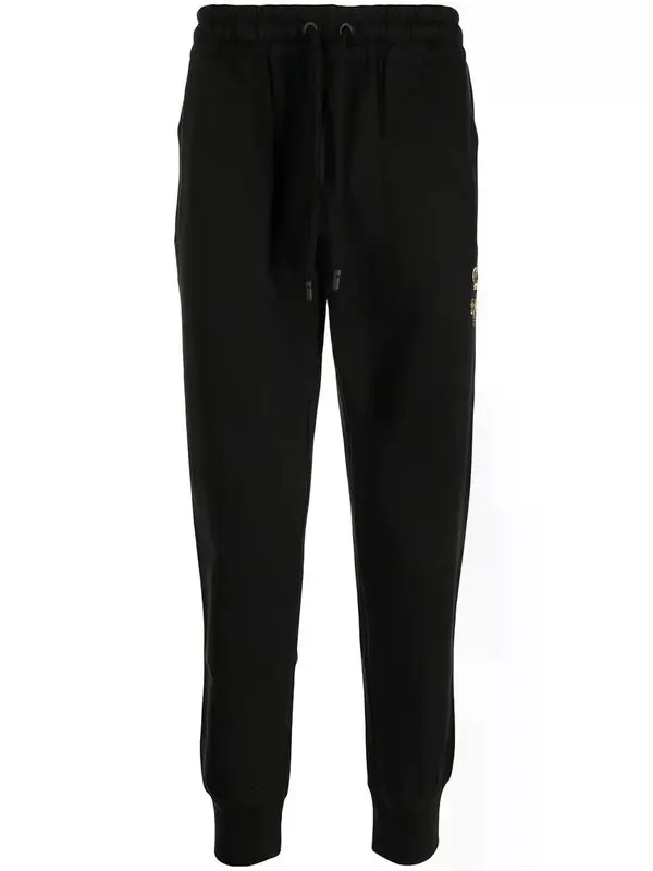Dolce & Gabbana Crest-embroidered Track Pants - Black