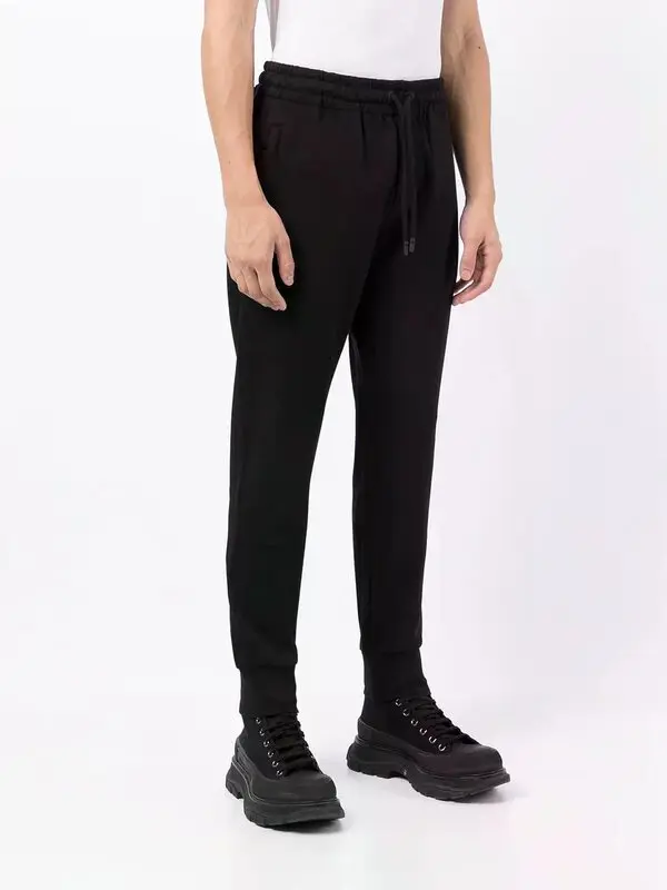 Dolce & Gabbana Crest-embroidered Track Pants - Black