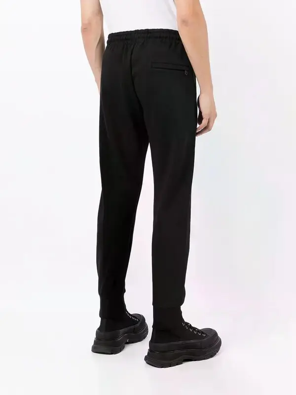 Dolce & Gabbana Crest-embroidered Track Pants - Black