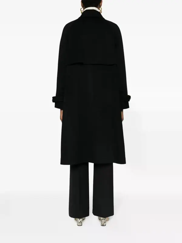 Alberto Biani Double-breasted Virgin Wool Coat