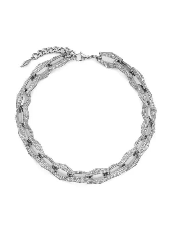 JIMMY CHOO Diamond Chain Crystal-embellished Necklace
