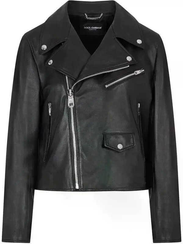 Dolce & Gabbana Leather Biker Jacket
