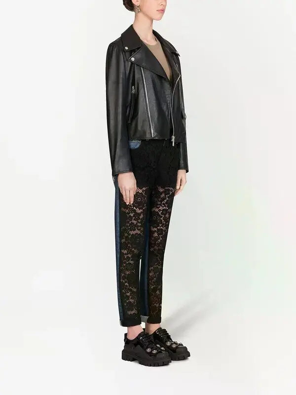 Dolce & Gabbana Leather Biker Jacket