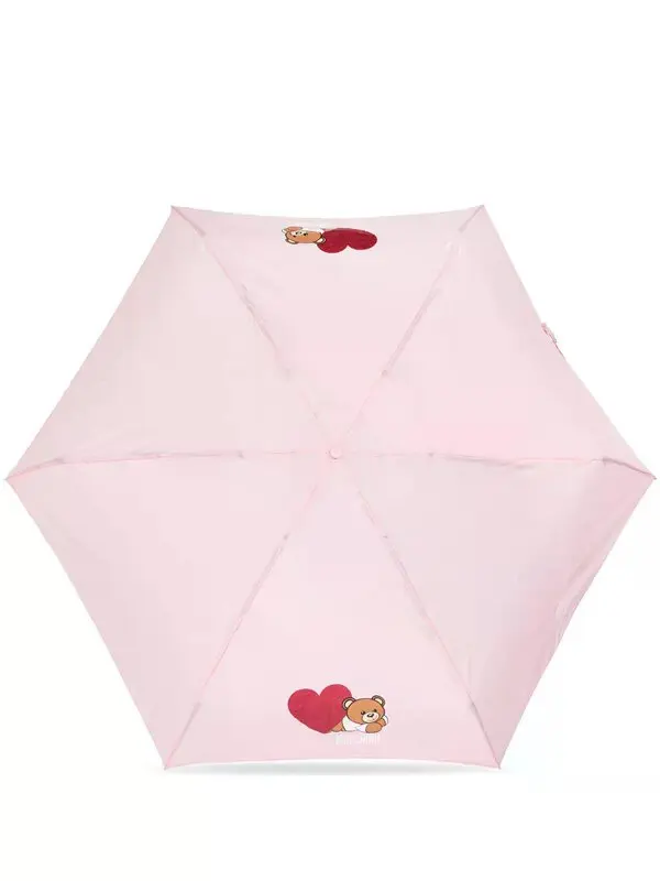 Moschino Teddy Bear-print Umbrella - Pink