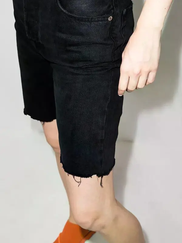 AGOLDE Knee-length Denim Shorts