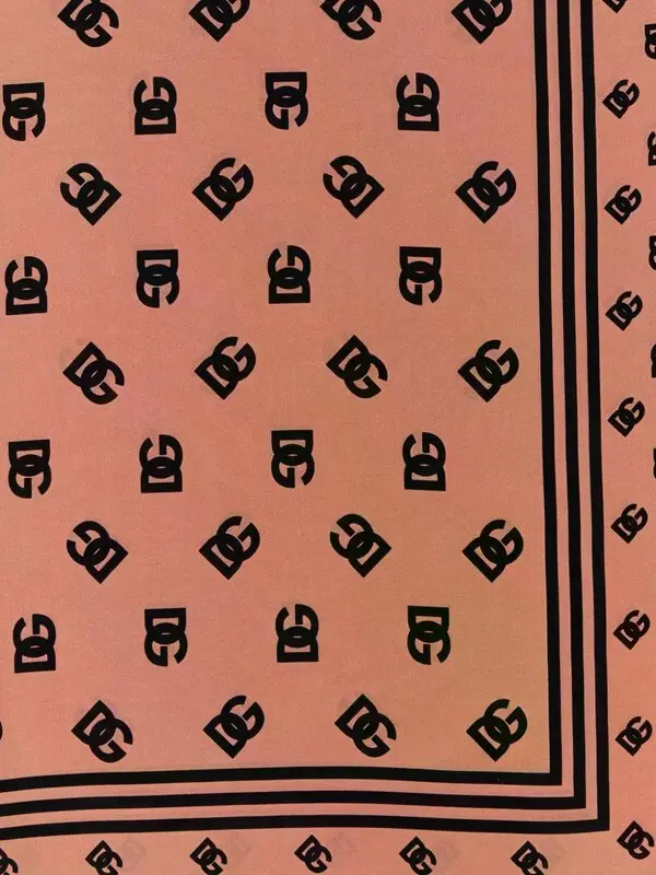 Dolce & Gabbana Dg Logo-print Silk Scarf