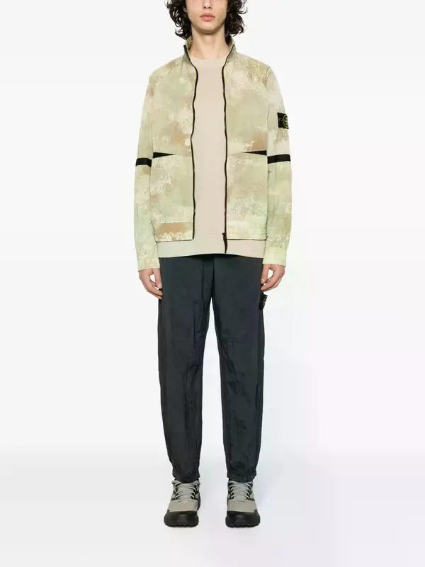 Stone Island Compass-badge Abstract-print Jacket